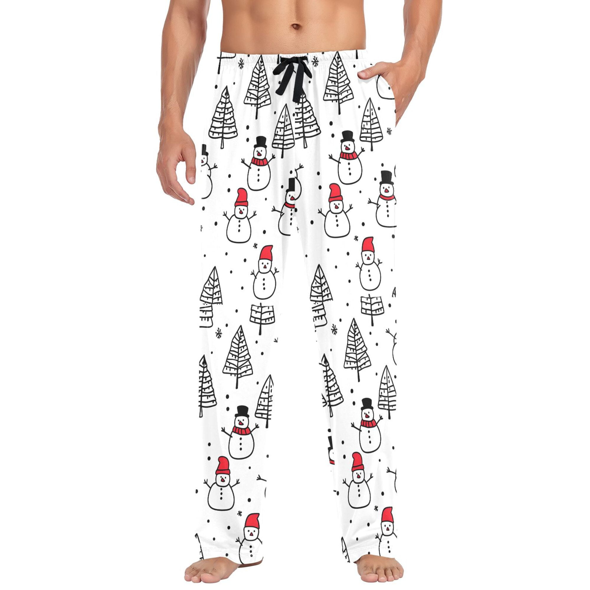FORMRS Mens Pajama Pants with Pockets Sleepwear Lounge Bottoms Sizes S ...