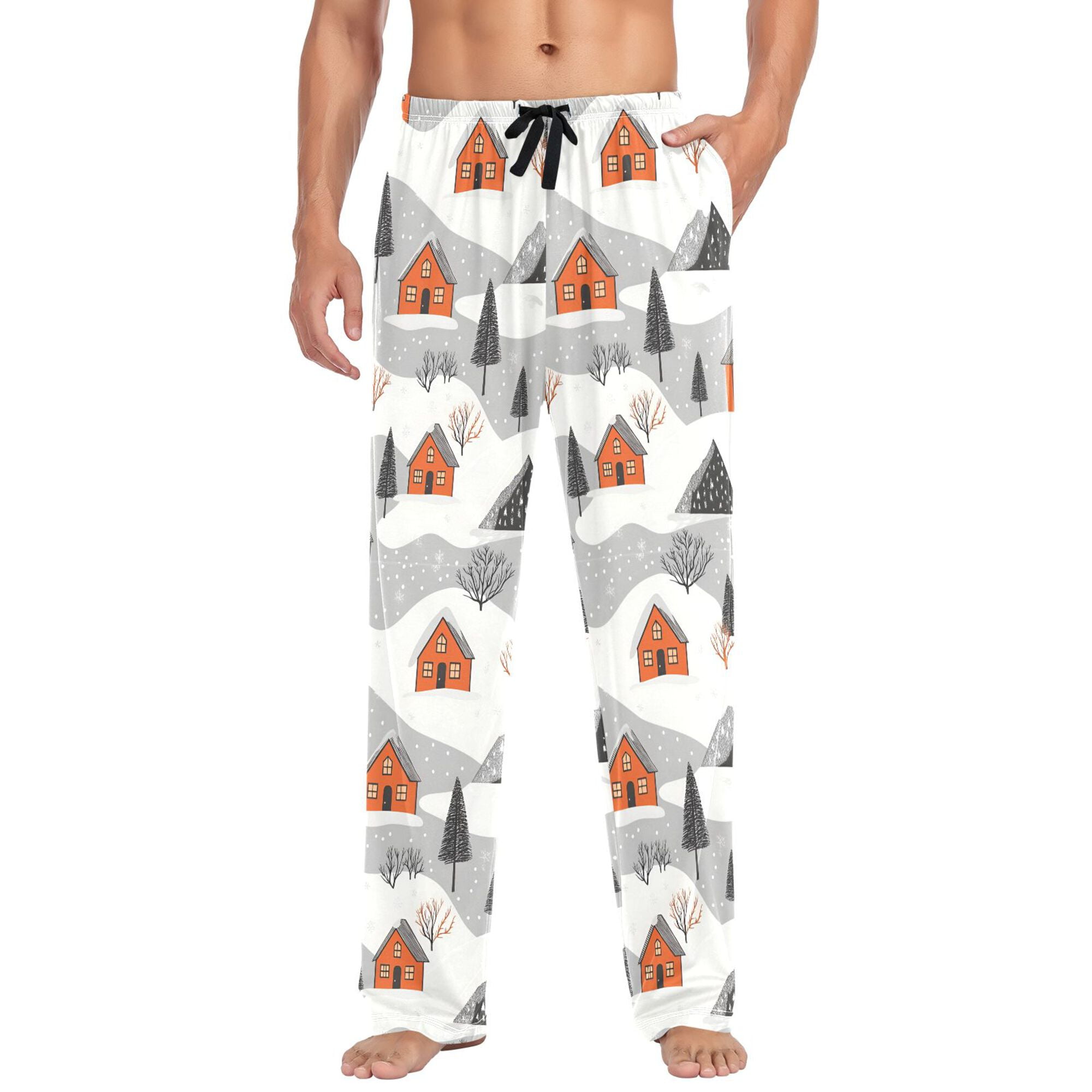 FORMRS Pajama Pants for Men with Pockets Sleepwear Lounge Bottoms S-2XL ...