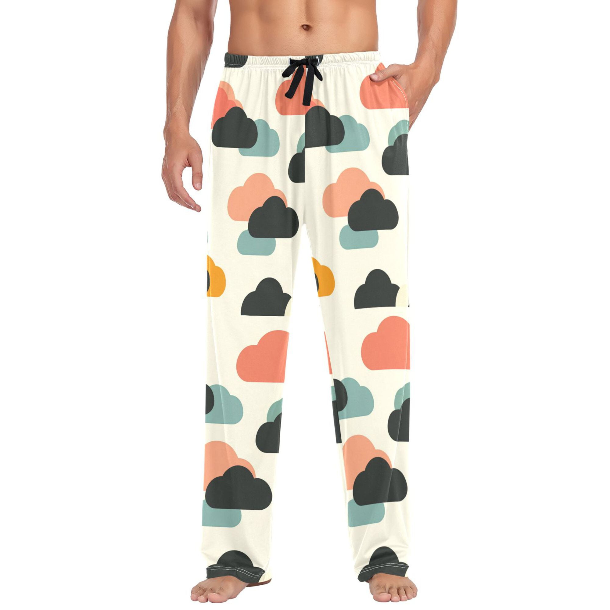 FORMRS Mens Pajama Pants with Pockets Sleepwear Lounge Bottoms Sizes S ...