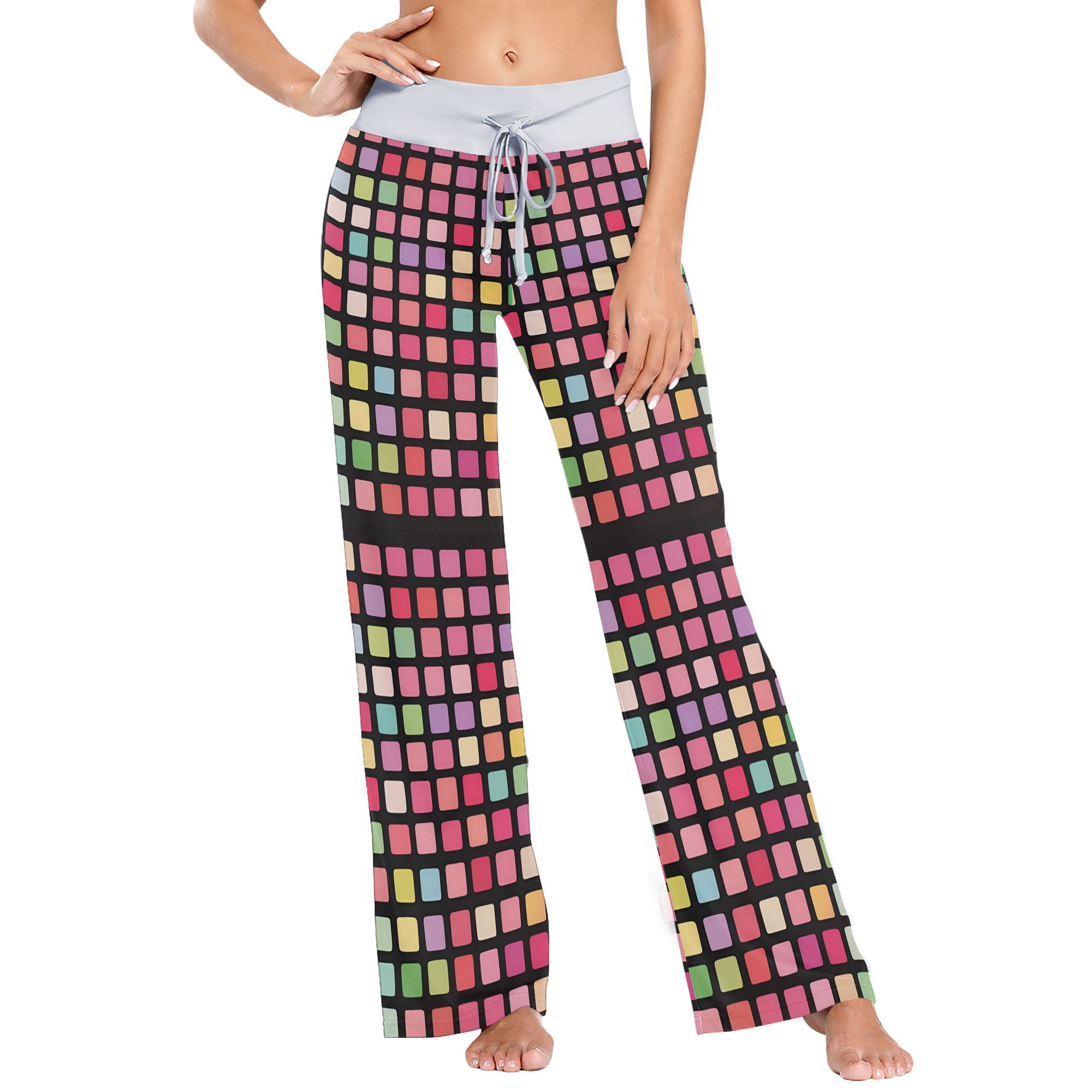 FORMRS Womens Pajama Pants Elastic Waist Stretch Lounge Bottoms Sizes S ...