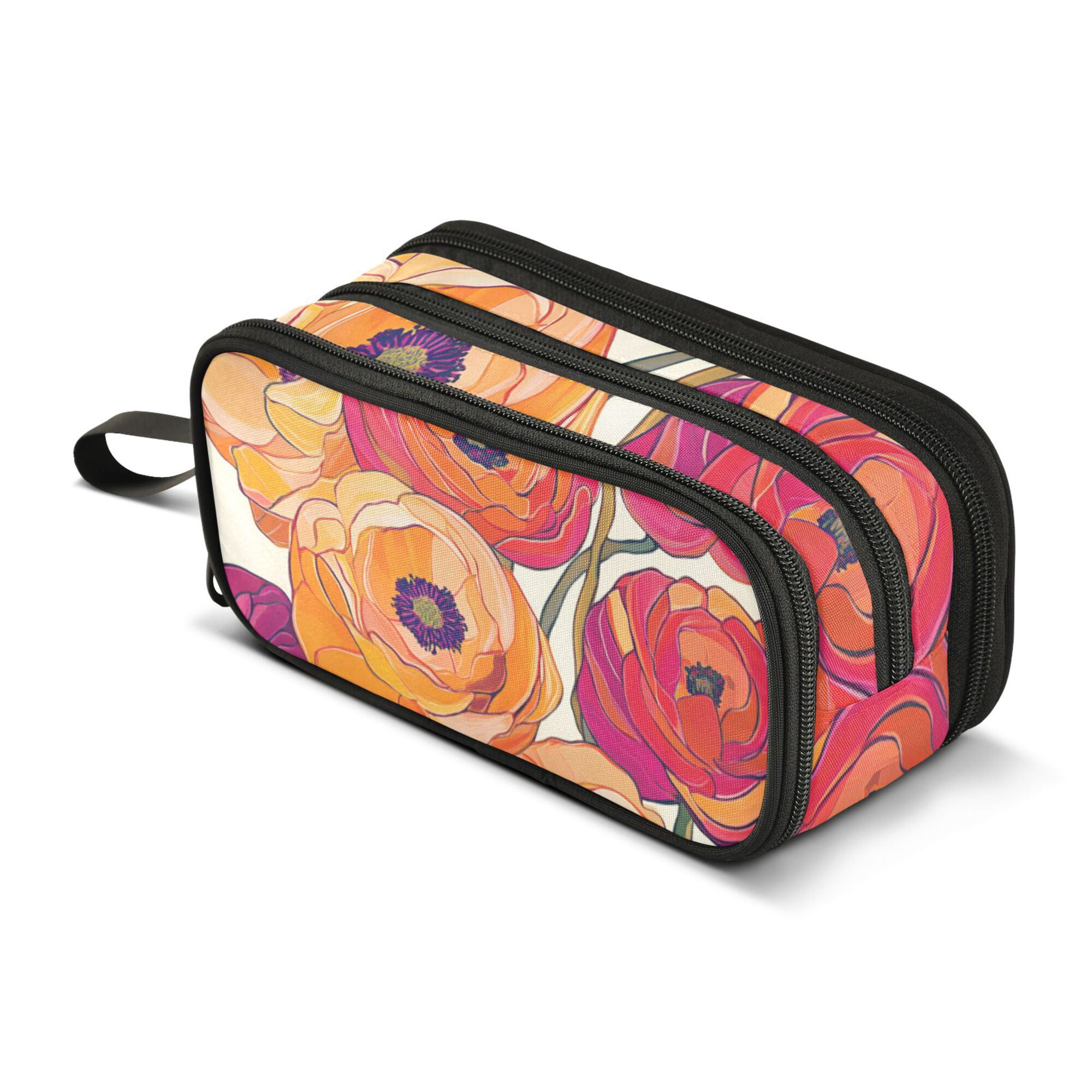 FORMRS Pencil Case with 3 Compartments Zipper Pouch, Elementary School ...