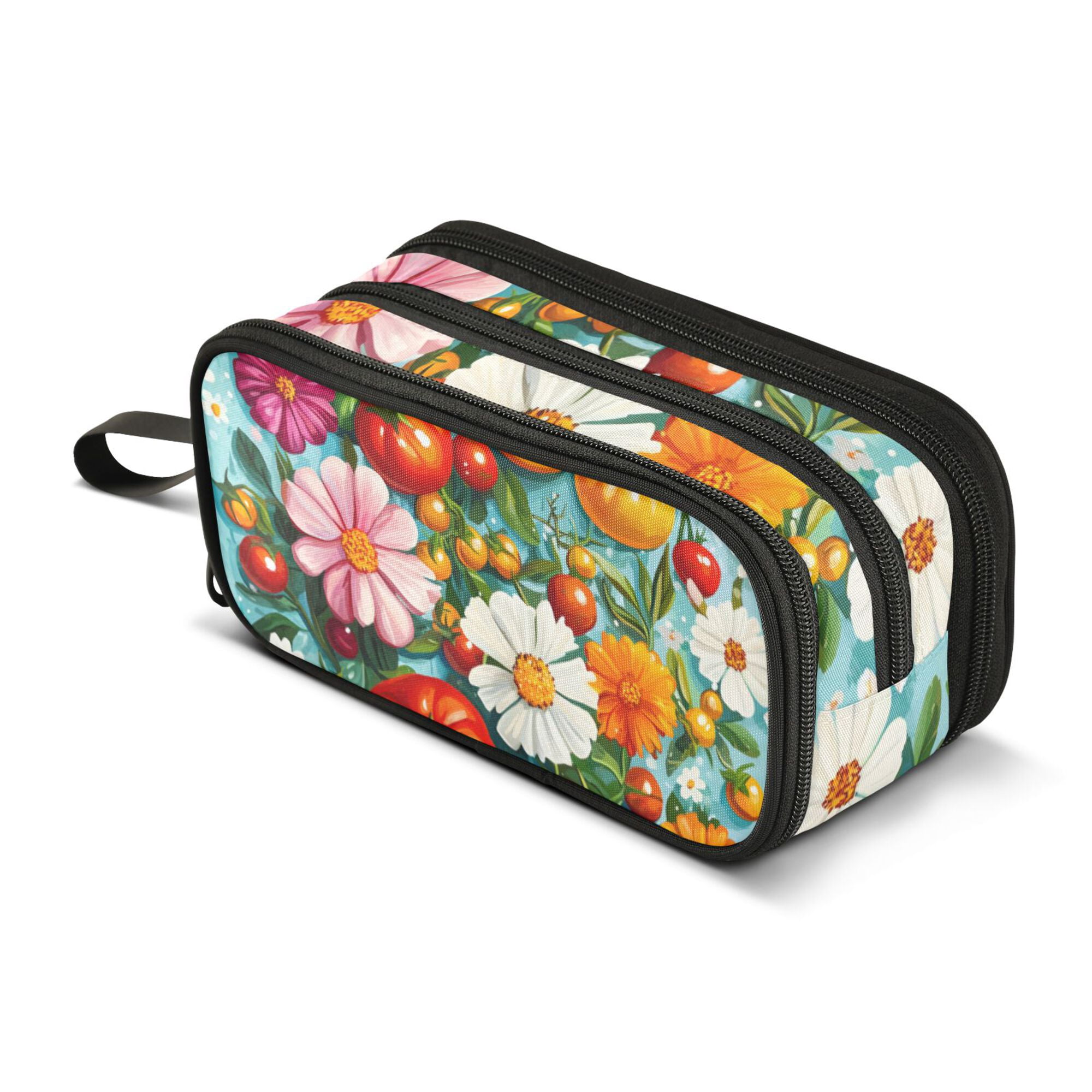 FORMRS Pencil Case with 3 Compartments Zipper Pouch, Elementary School ...