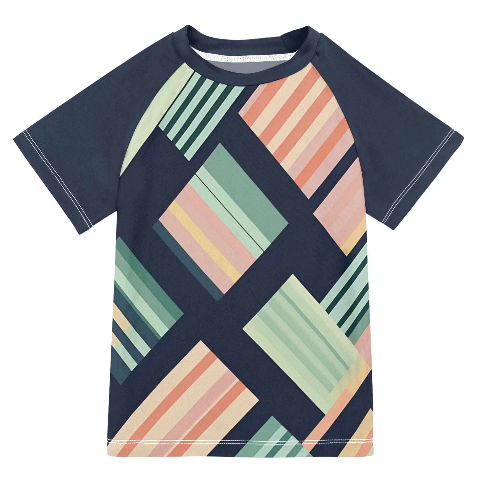 FORMRS Boys Rash Guard with Short Sleeves UPF 50+ Swim Shirts Sizes 3 ...