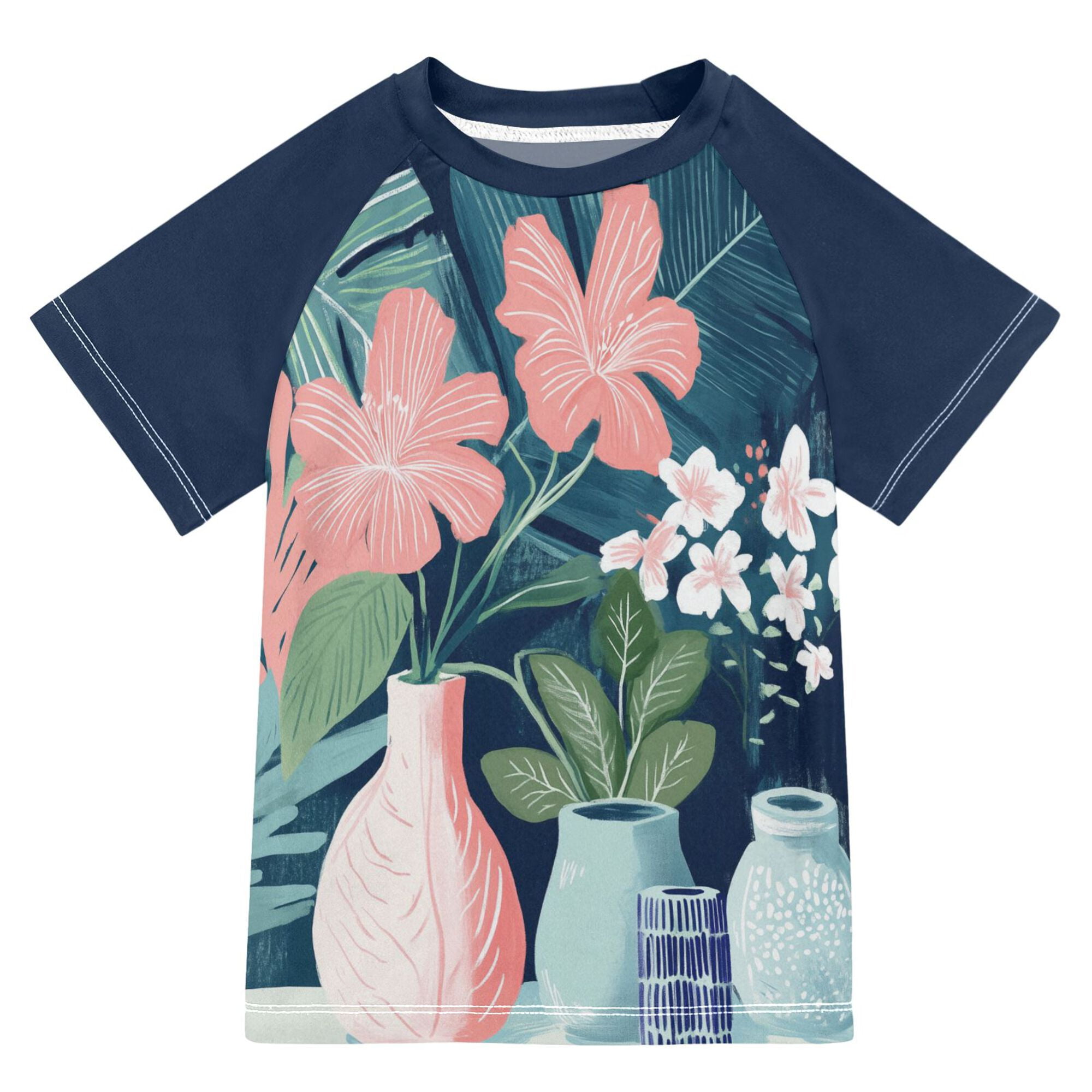 FORMRS Rash Guard for Boys Short Sleeves UPF 50+ Swim Shirts 3-12T ...