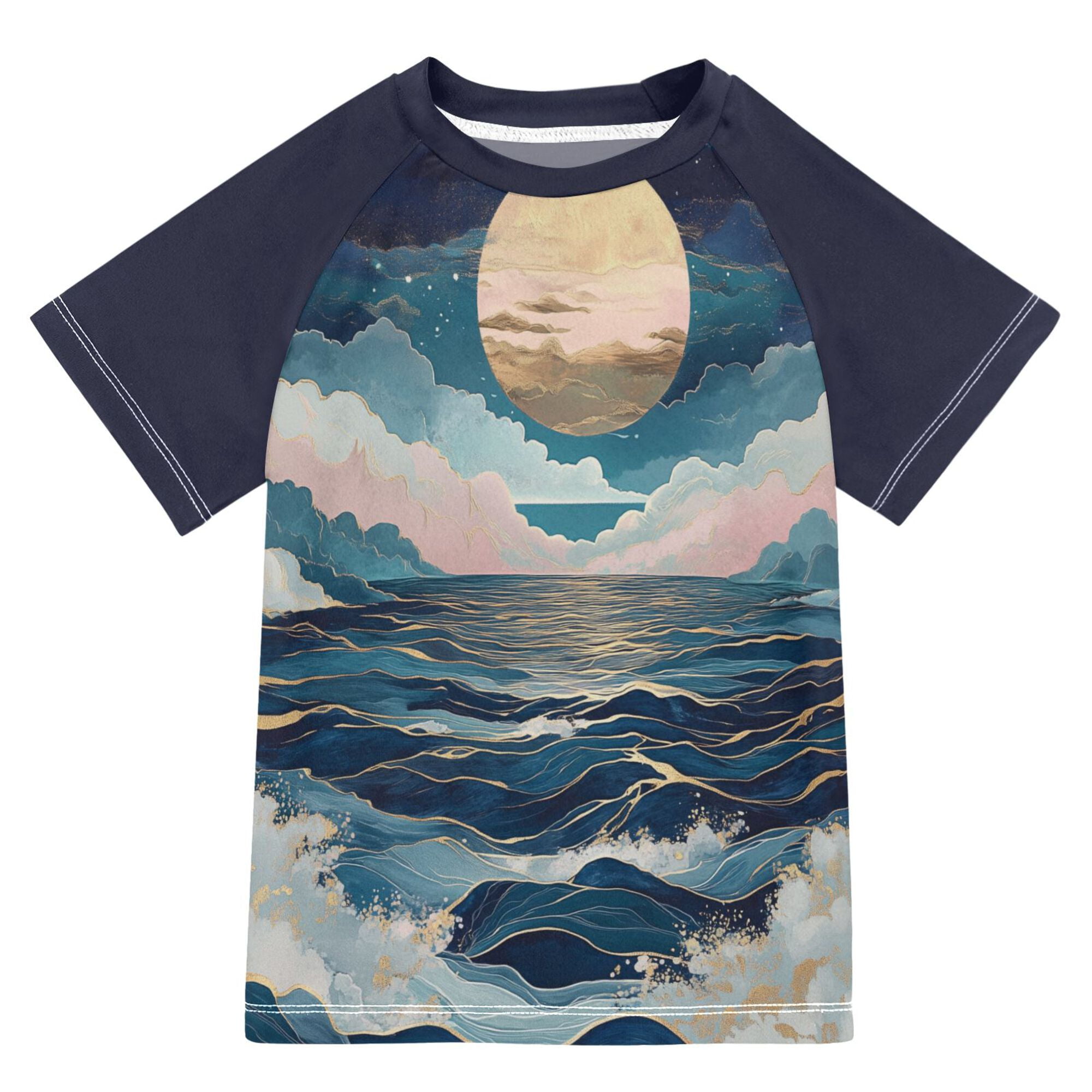 FORMRS Boys Rash Guard with Short Sleeves UPF 50+ Swim Shirts Sizes 3 ...