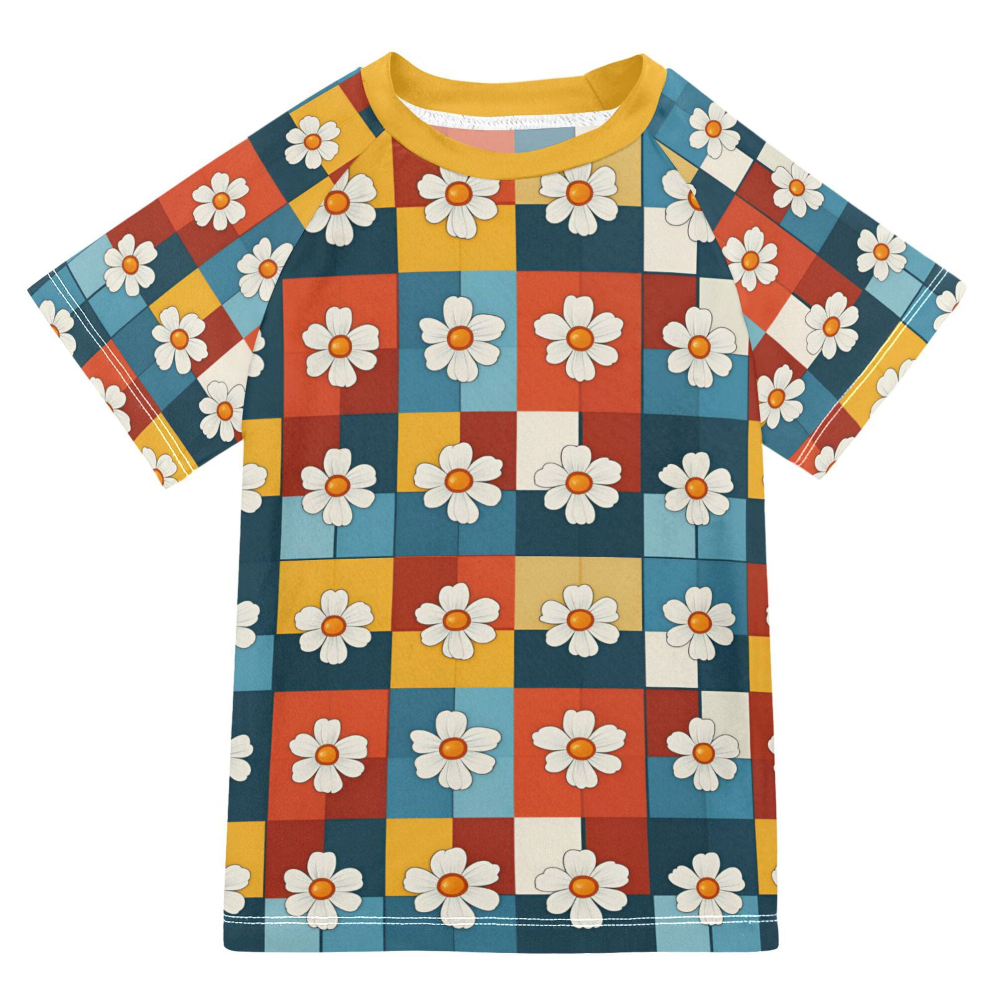 FORMRS Boys Rash Guard with Short Sleeves UPF 50+ Swim Shirts Sizes 3 ...