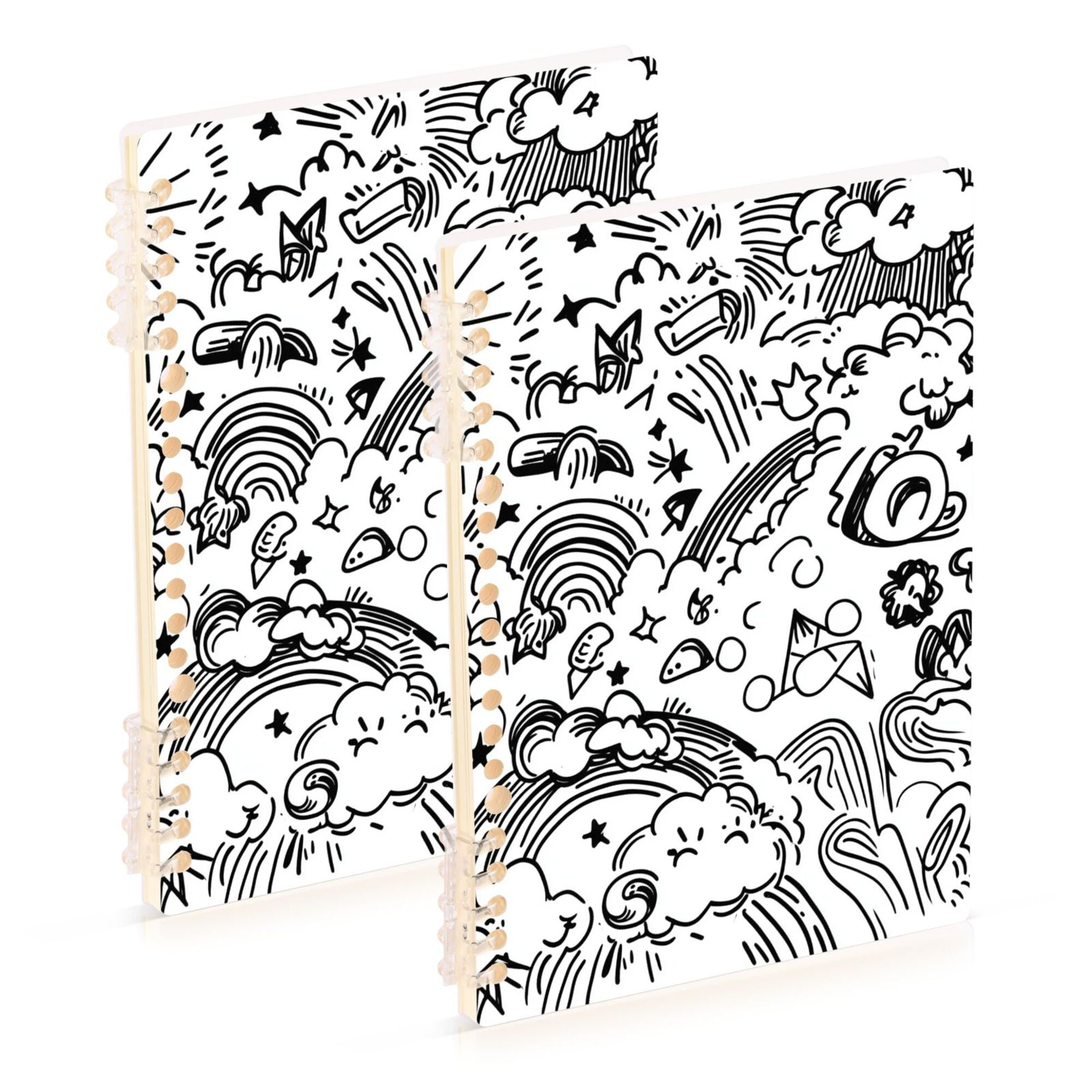 FORMRS Spiral Notebook College Ruled 1 Subject 8" x 5" Refillable Pages ...