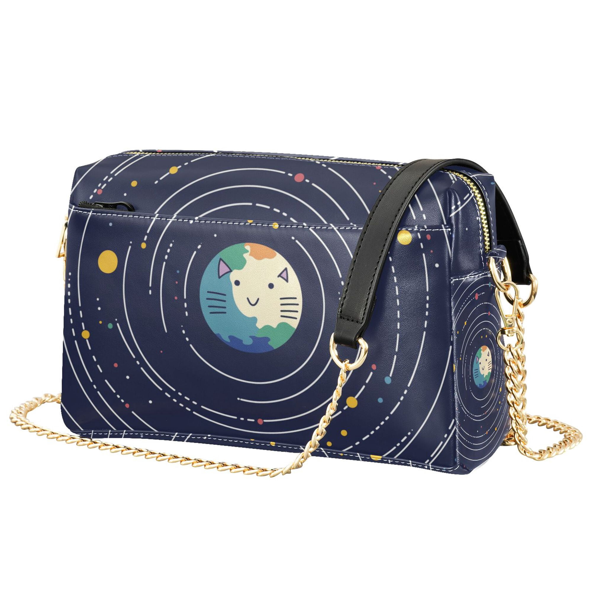 FORMRS Women Crossbody Purse with Chain Strap Vegan Leather Shoulder ...