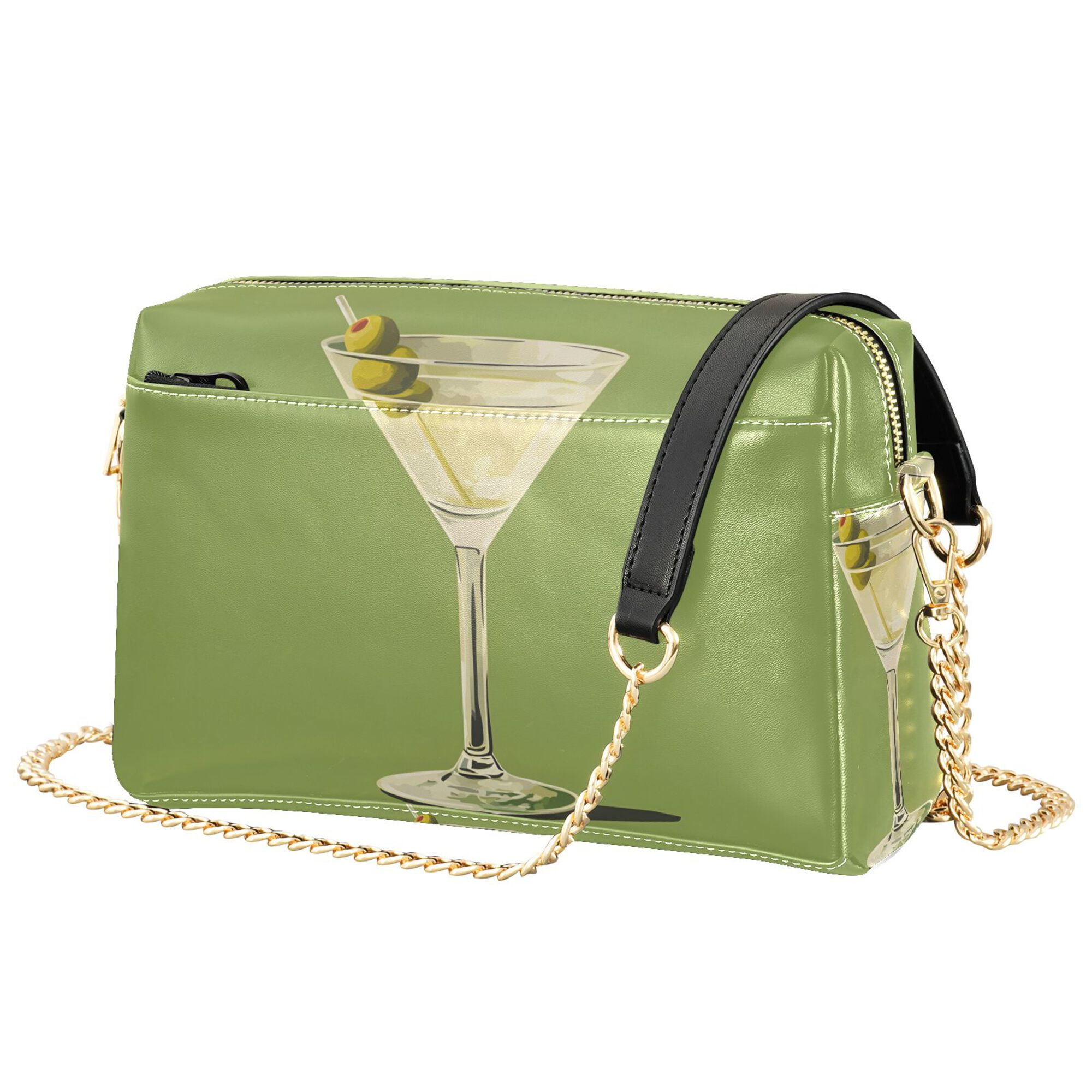 FORMRS Women Crossbody Purse with Chain Strap Vegan Leather Shoulder ...
