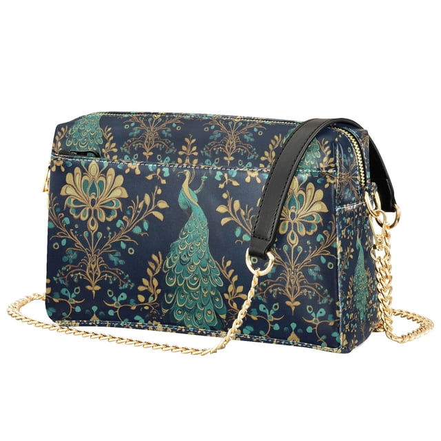 FORMRS Women Crossbody Purse with Chain Strap Vegan Leather Shoulder ...