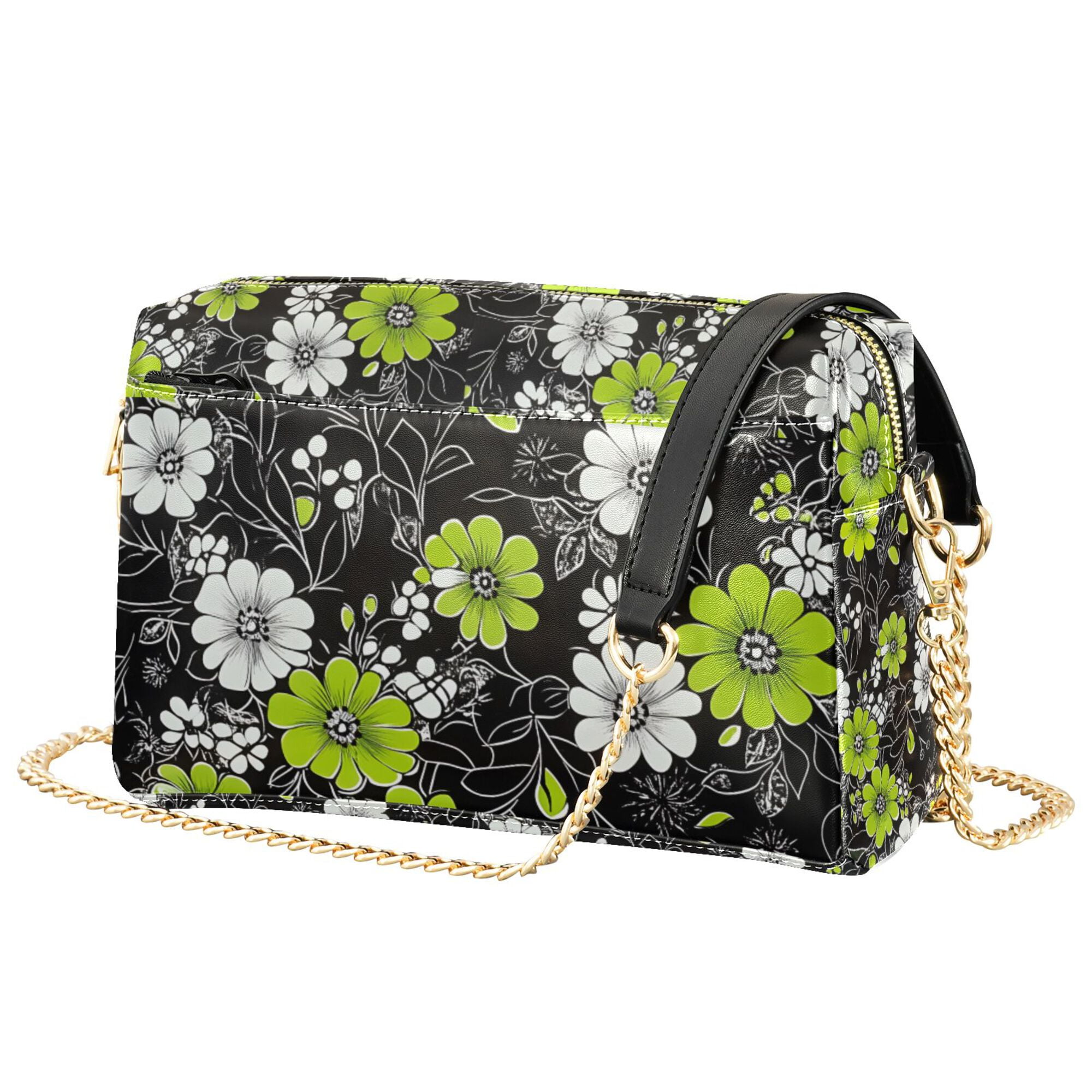 FORMRS Women Crossbody Purse with Chain Strap Vegan Leather Shoulder ...