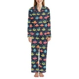 FORMRS Womens Pajama Set Long Sleeve Top and Pants with Pockets Soft ...