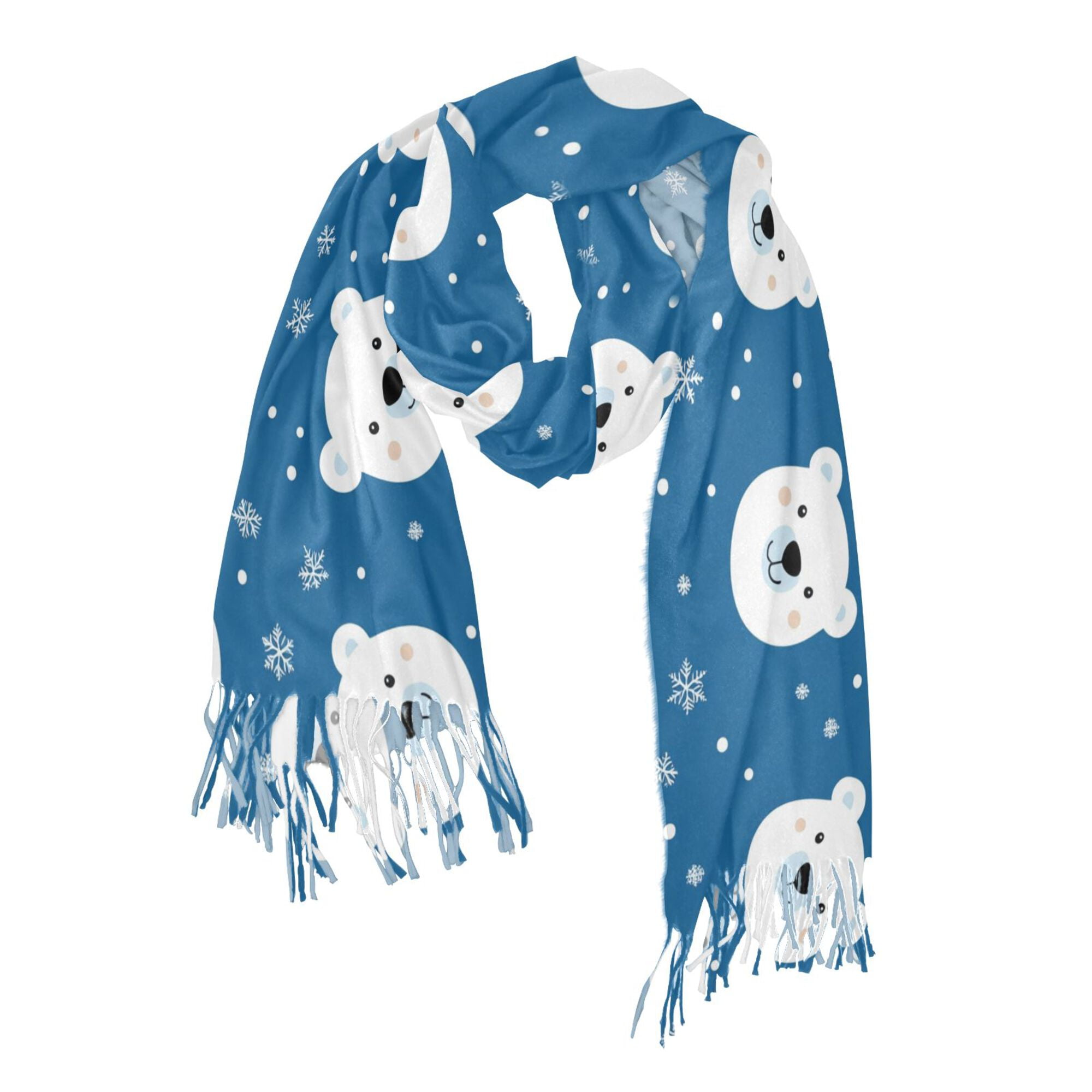 FORMRS Womens Scarf Winter Soft Long Big Warm Shawls Wrap Tassel ...