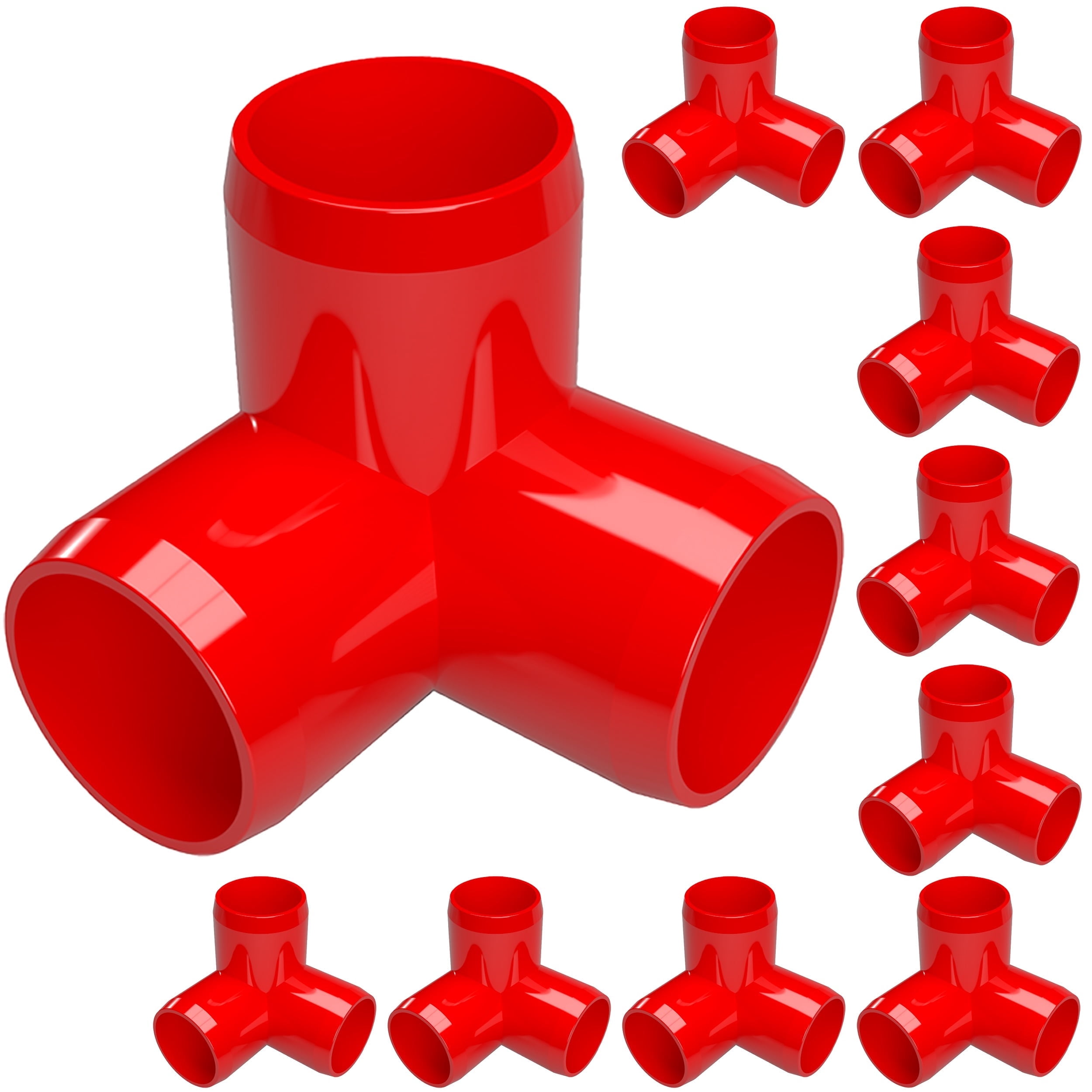FORMUFIT 1/2" 3-Way Elbow Furniture Grade PVC Pipe Fittings, (13/16 ...