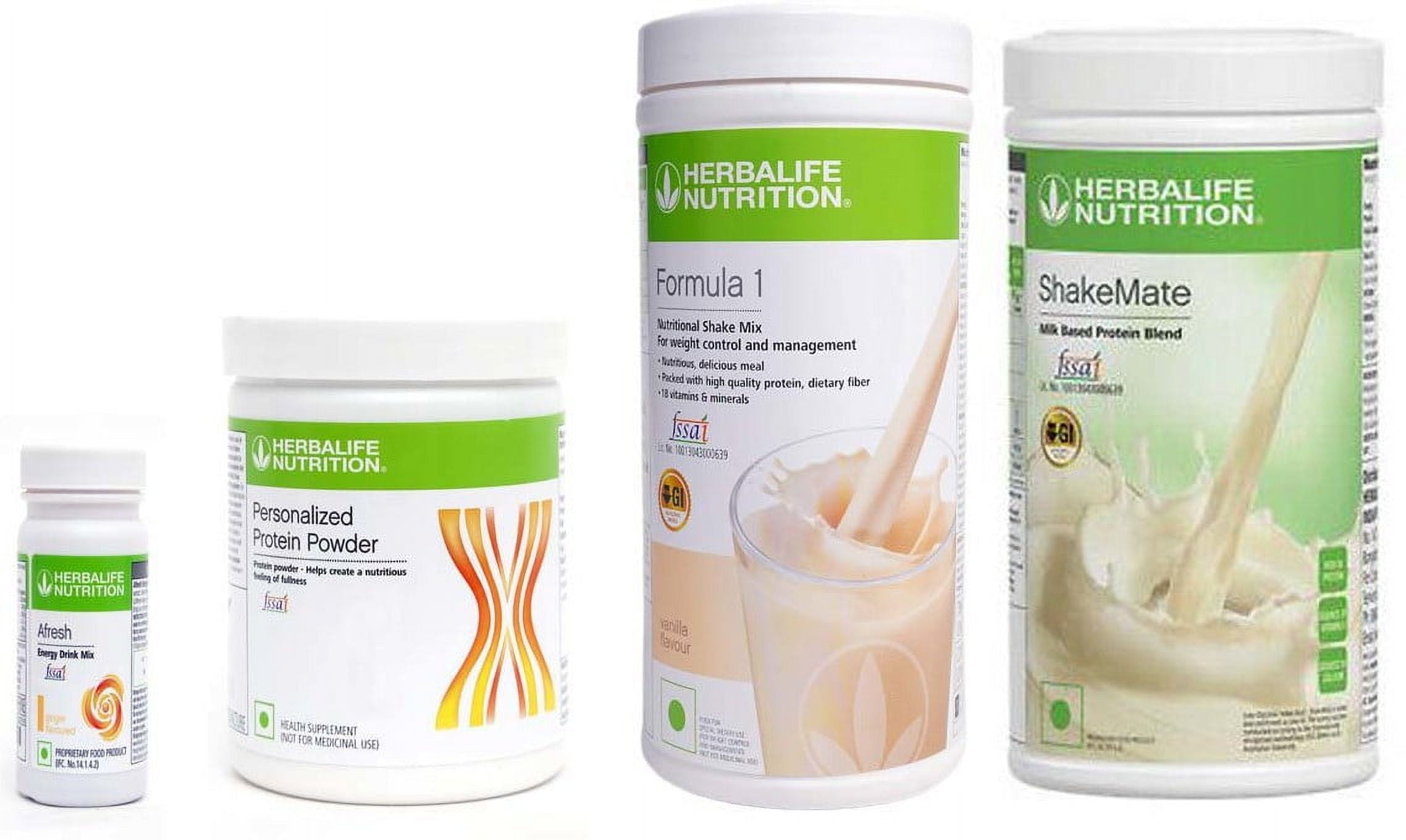 FORMULA-1 NUTRITION VANILLA FLAVOR SHAKE MIX-500 GRAM+PERSONALISED PROTIEN POWDER- 200 GRAM+ ...
