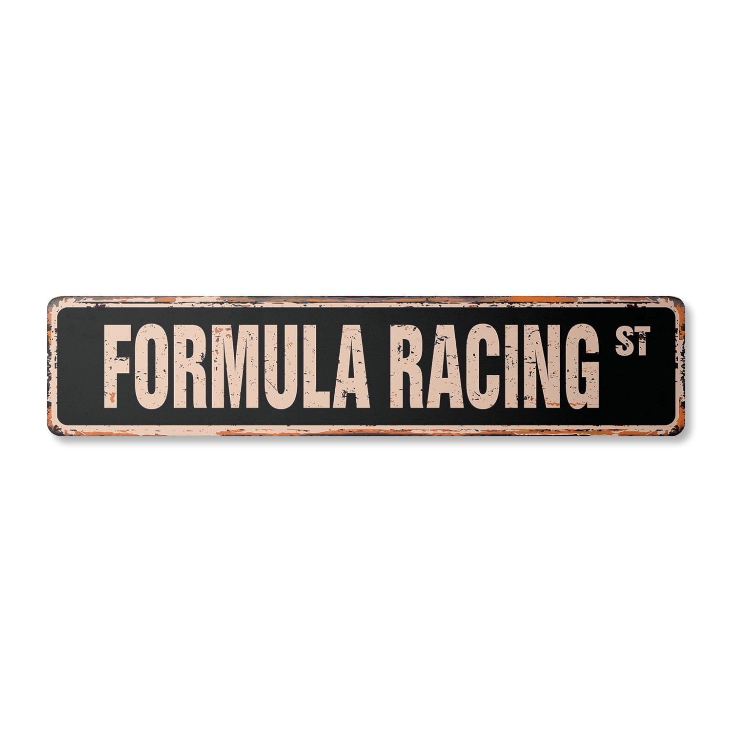 FORMULA RACING Vintage Plastic Street Sign race racer competition track ...