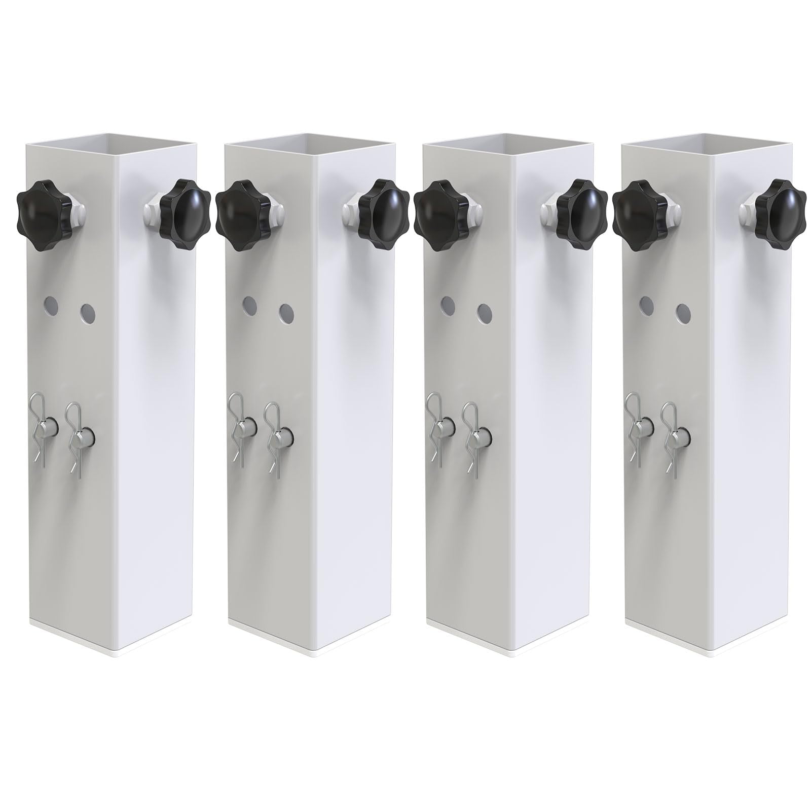 FOROIRON 4 Pack Carbon Steel Dorm Bed Risers 3.15" Diameter Metal Bed ...