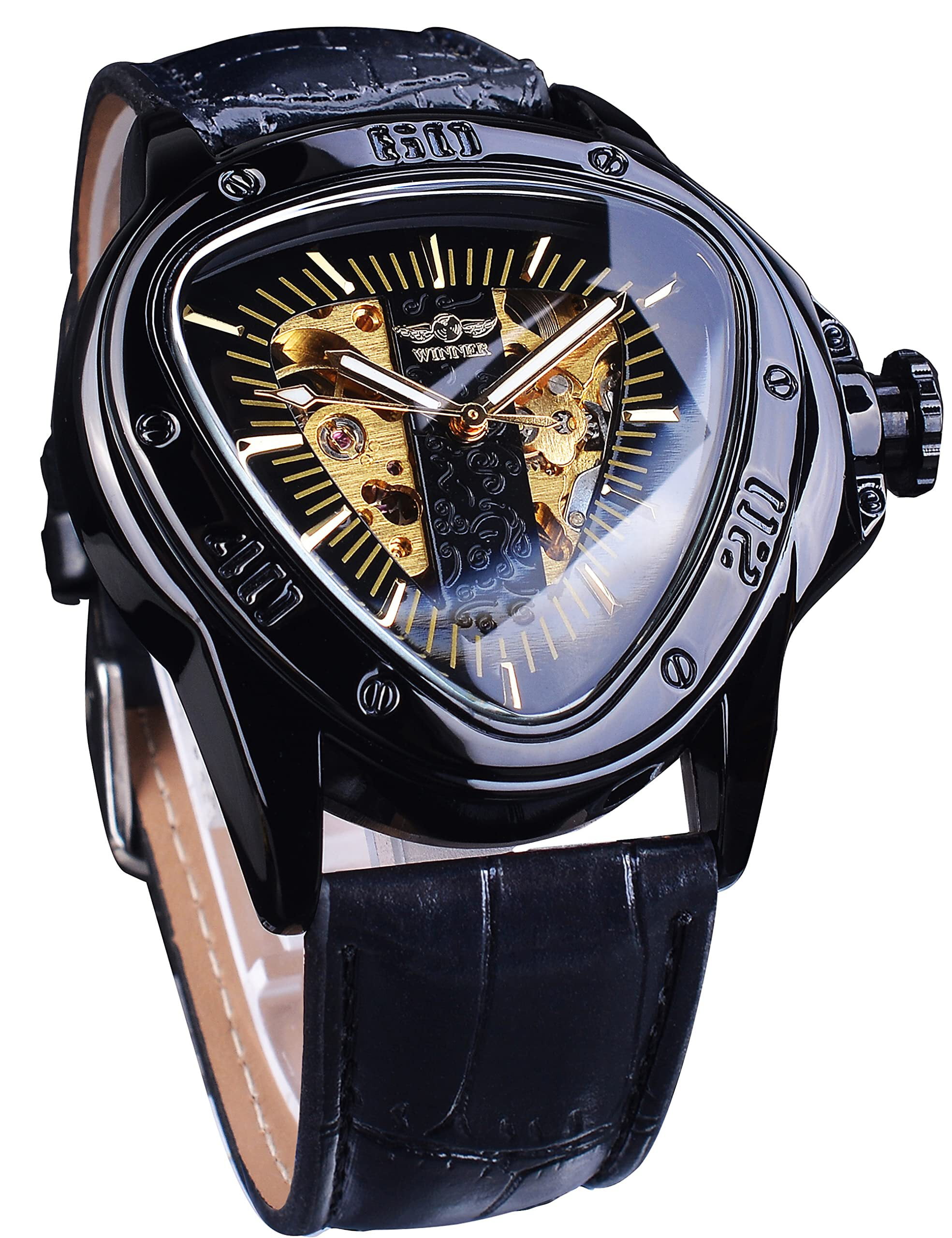 FORSINING Winner Fashion Mechanical Wrist Watch Triangle Racing Dial ...
