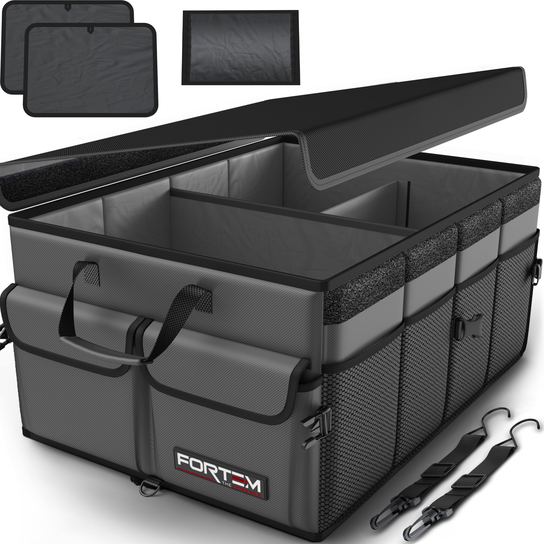 FORTEM Car Trunk Organizer, Collapsible Multi Compartment SUV Organizer ...