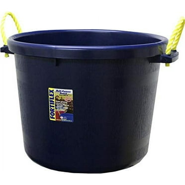 Woven Paths Rustic Metal Bucket on Stand with Handle, Galvanized ...