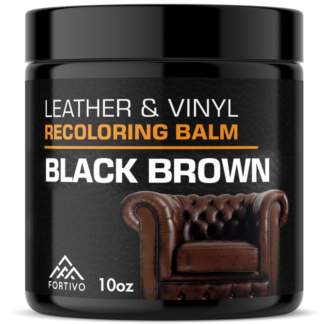 FORTIVO Recoloring Balm Gloss Shoe Polish, Black Brown, 10oz - Walmart.com