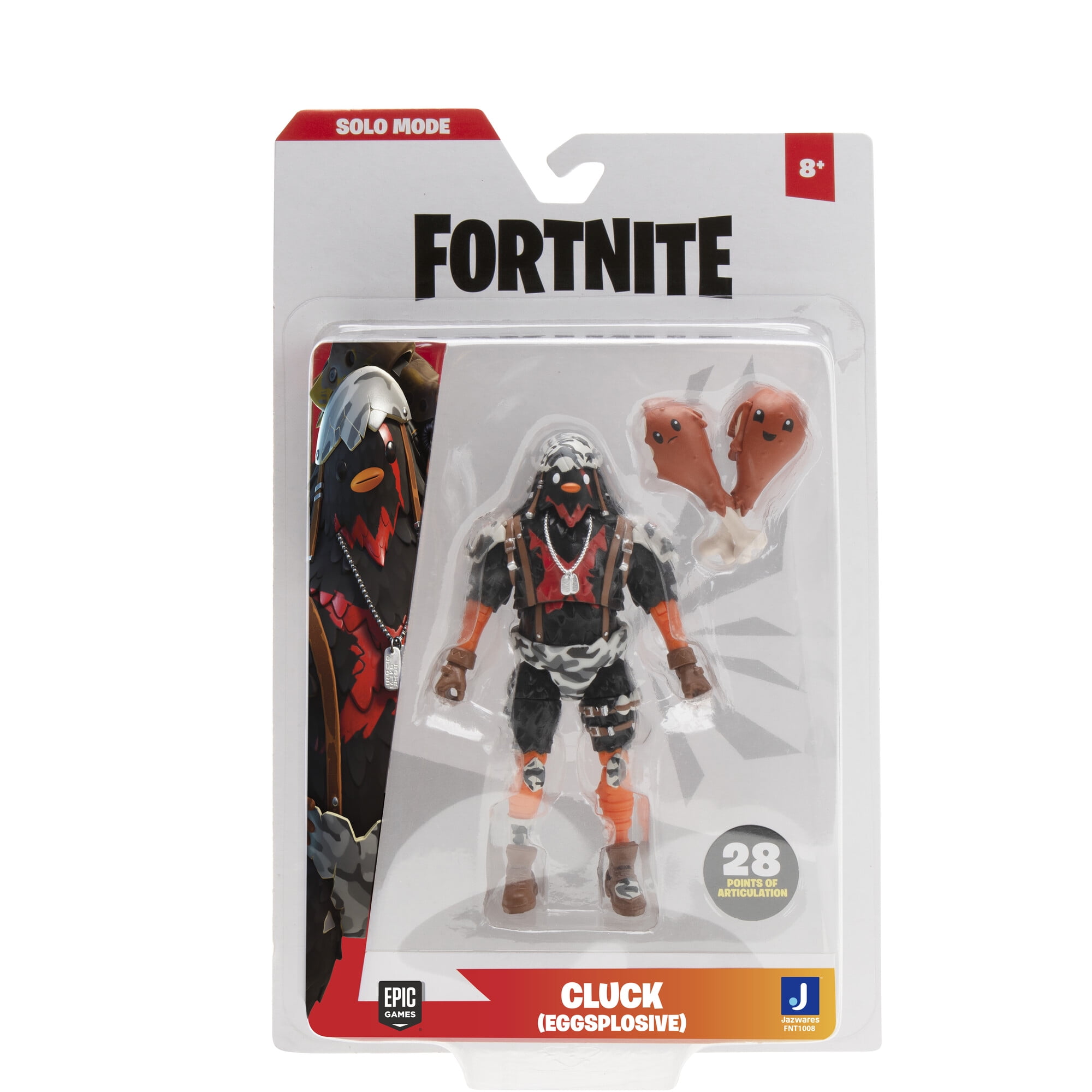FORTNITE CLUCK (EGGSPLOSIVE) SOLO MODE - 4 inch Articulated Figure with ...
