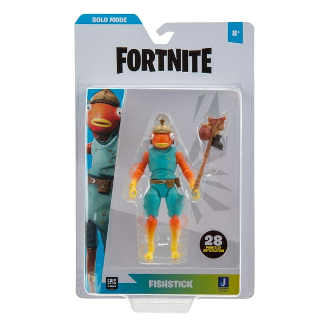 Games Fortnite Fishstick Figure - 28 Points of Articulation - Walmart.com