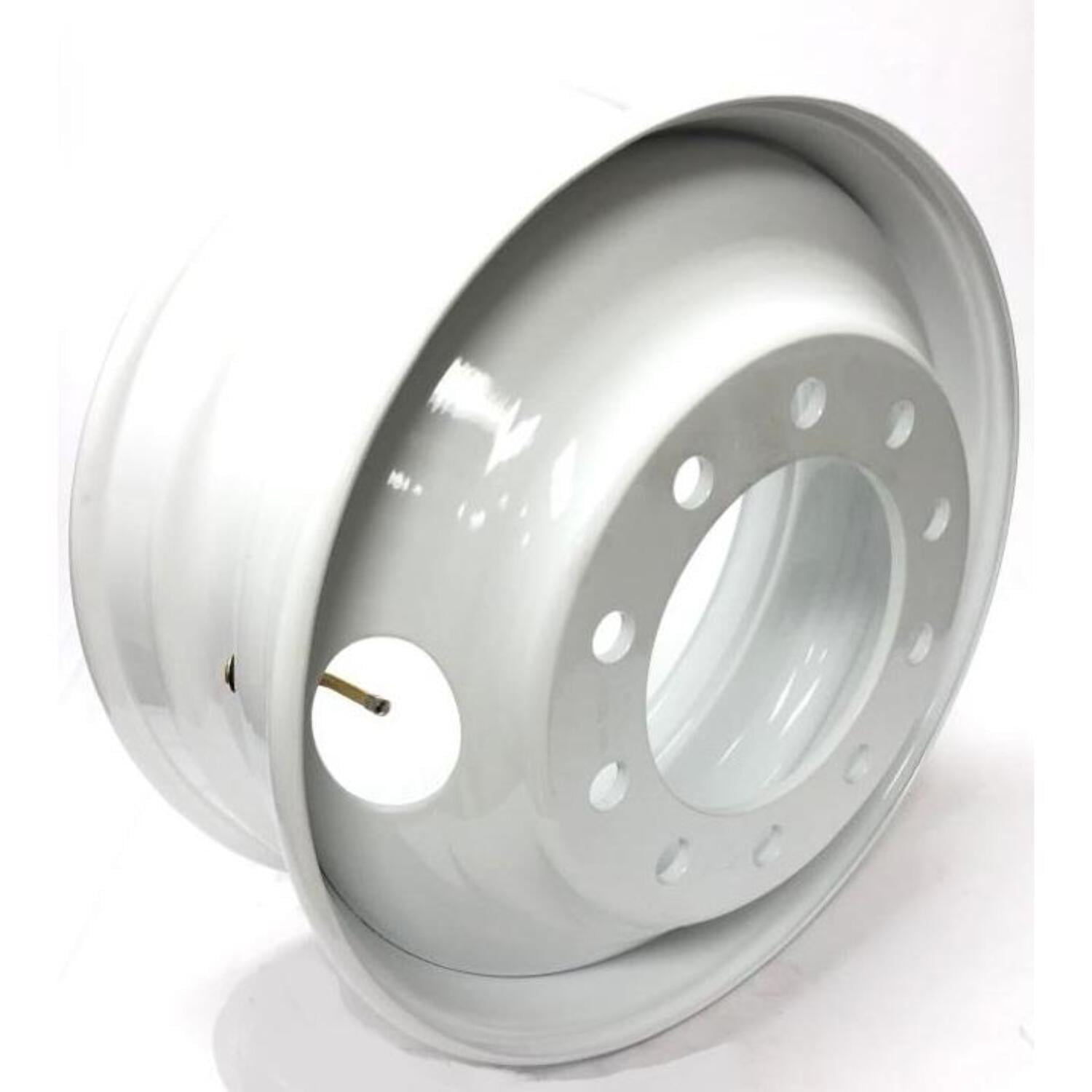 Steel Wheel Rims 22.5 x 8.25, 10 Bolts, Hub-Pilot, 2 Hand Holes - White ...