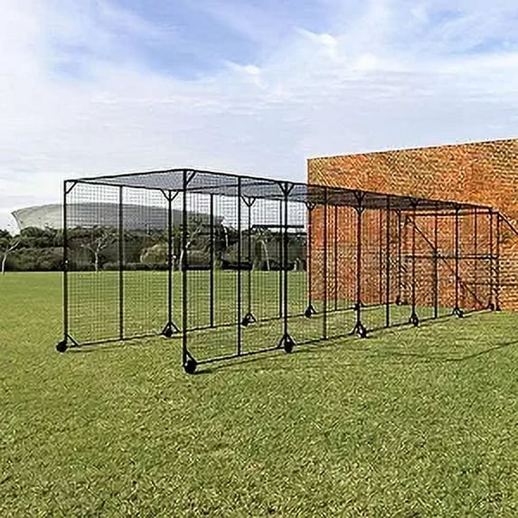 FORTRESS Fixed Concertina Batting Cage | Cricket/Baseball Practice Net ...