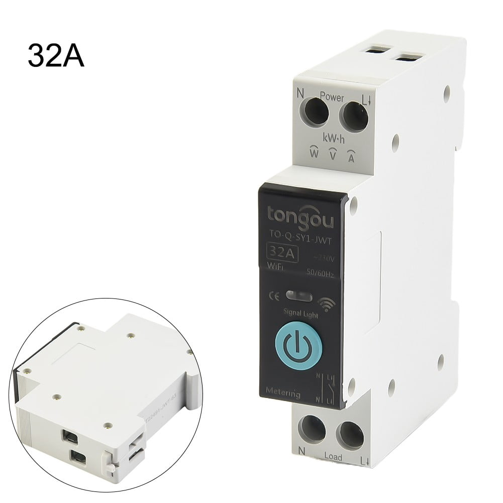 FORTuya Wifi Smart Circuit Breaker 1P Din Rail Home Remote Control ...