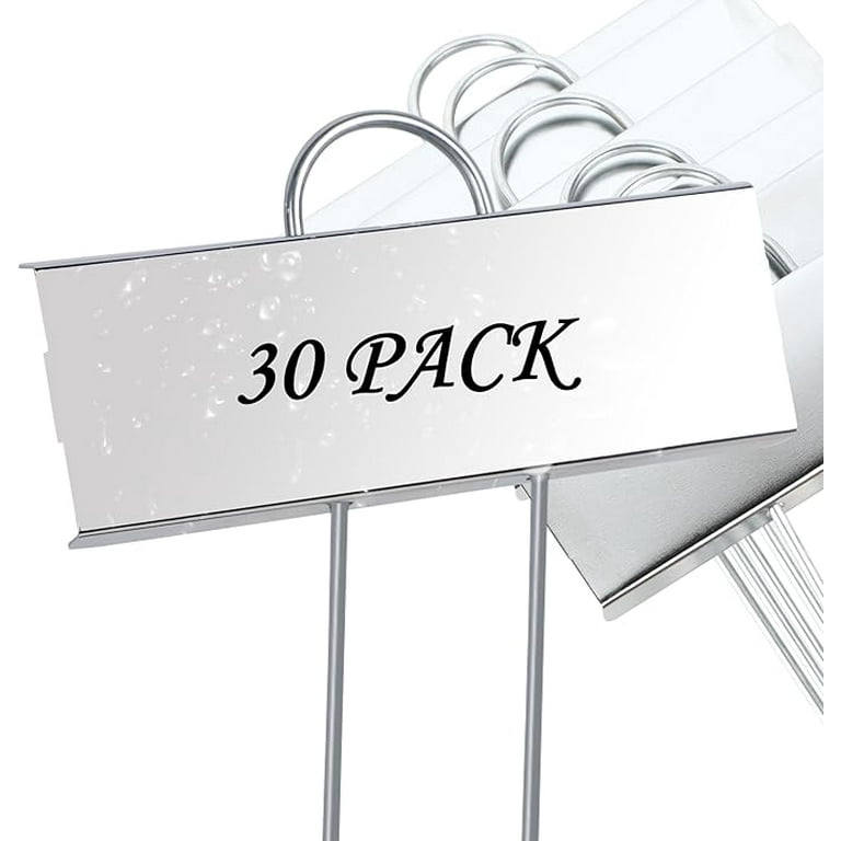 Metal Plant Label Stakes 30Pcs Plant Label Hooks Holder Stainless