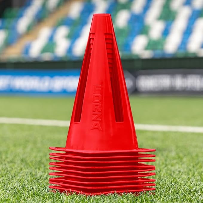 FORZA Flexi Training Cones (10 Pack) – Flexible, Durable Agility Cones ...