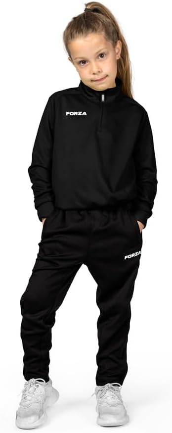 FORZA Kids' Tracksuit Set – Sweat-Wicking Polyester Training Outfit for ...
