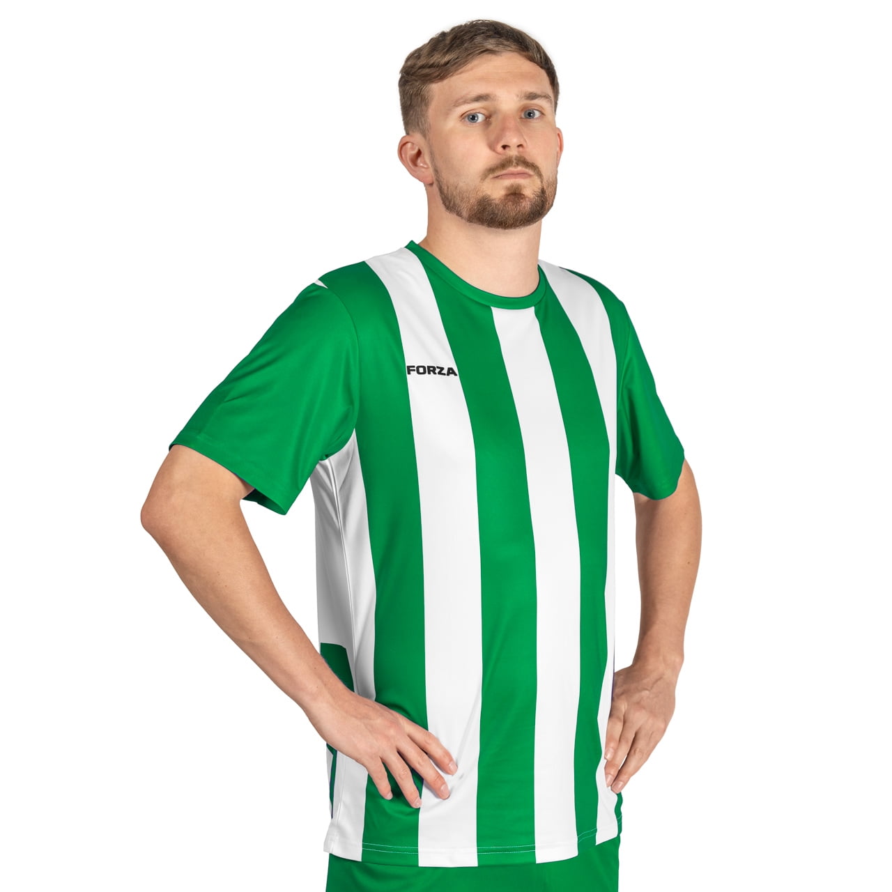 FORZA Men's Striped Soccer Jerseys – Short Sleeve Soccer Shirt Uniforms ...