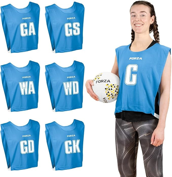 FORZA PRO Netball Bibs - Lightweight, Breathable Training Bibs with ...