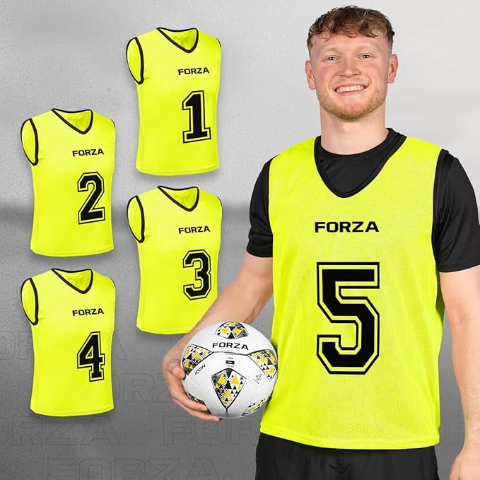 FORZA Premium Numbered Training Bibs | Numbered Team Sports Pinnies ...