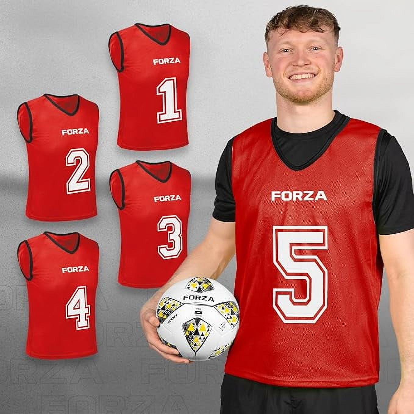 FORZA Premium Numbered Training Bibs | Numbered Team Sports Pinnies ...