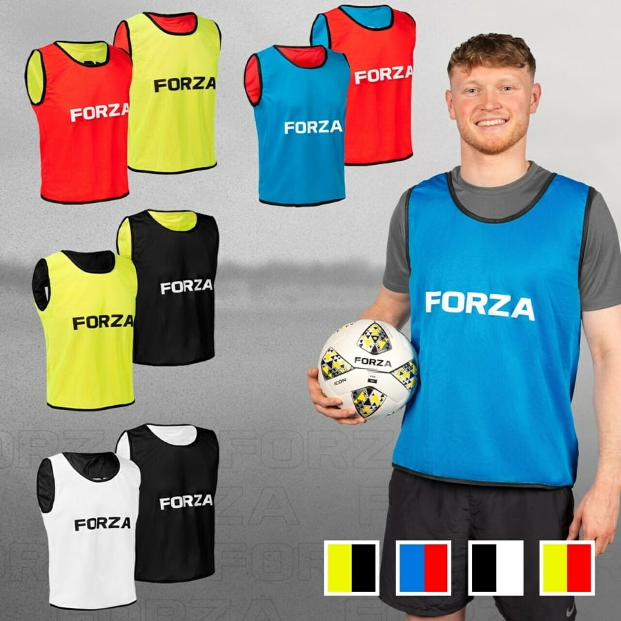 FORZA Reversible Sports Pinnies – Dual-Color Training Vests for Kids ...