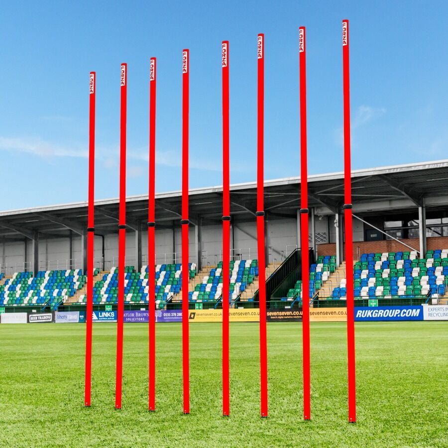 Hiking Poles 5ft Or 6ft Spring Loaded Agility Training Poles - Packs Of ...