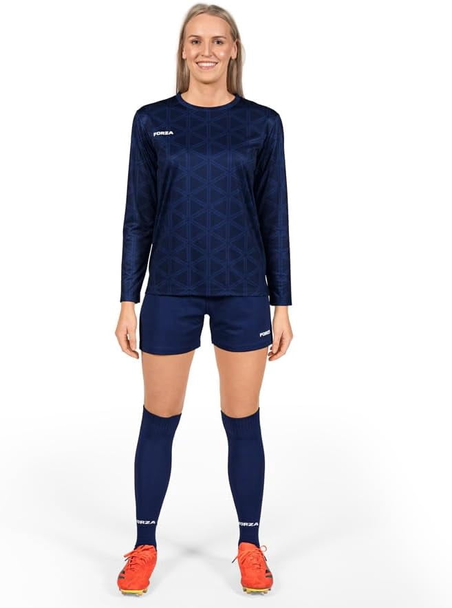 FORZA Women's Geo Long Sleeve Soccer Uniform – Quick Dry, Professional ...