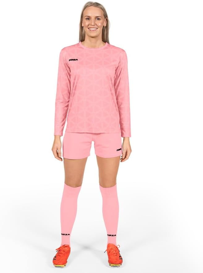 FORZA Women's Geo Long Sleeve Soccer Uniform – Quick Dry, Professional ...