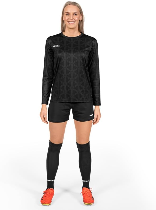 FORZA Women's Geo Long Sleeve Soccer Uniform – Quick Dry, Professional ...