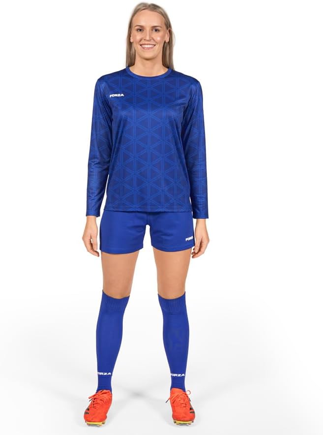 FORZA Women's Geo Long Sleeve Soccer Uniform – Quick Dry, Professional ...