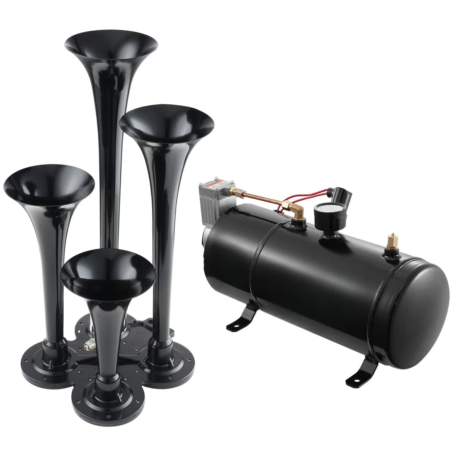FOSH 150DB Train Horns Kit for Trucks Super Loud with 120 PSI 12V Air ...