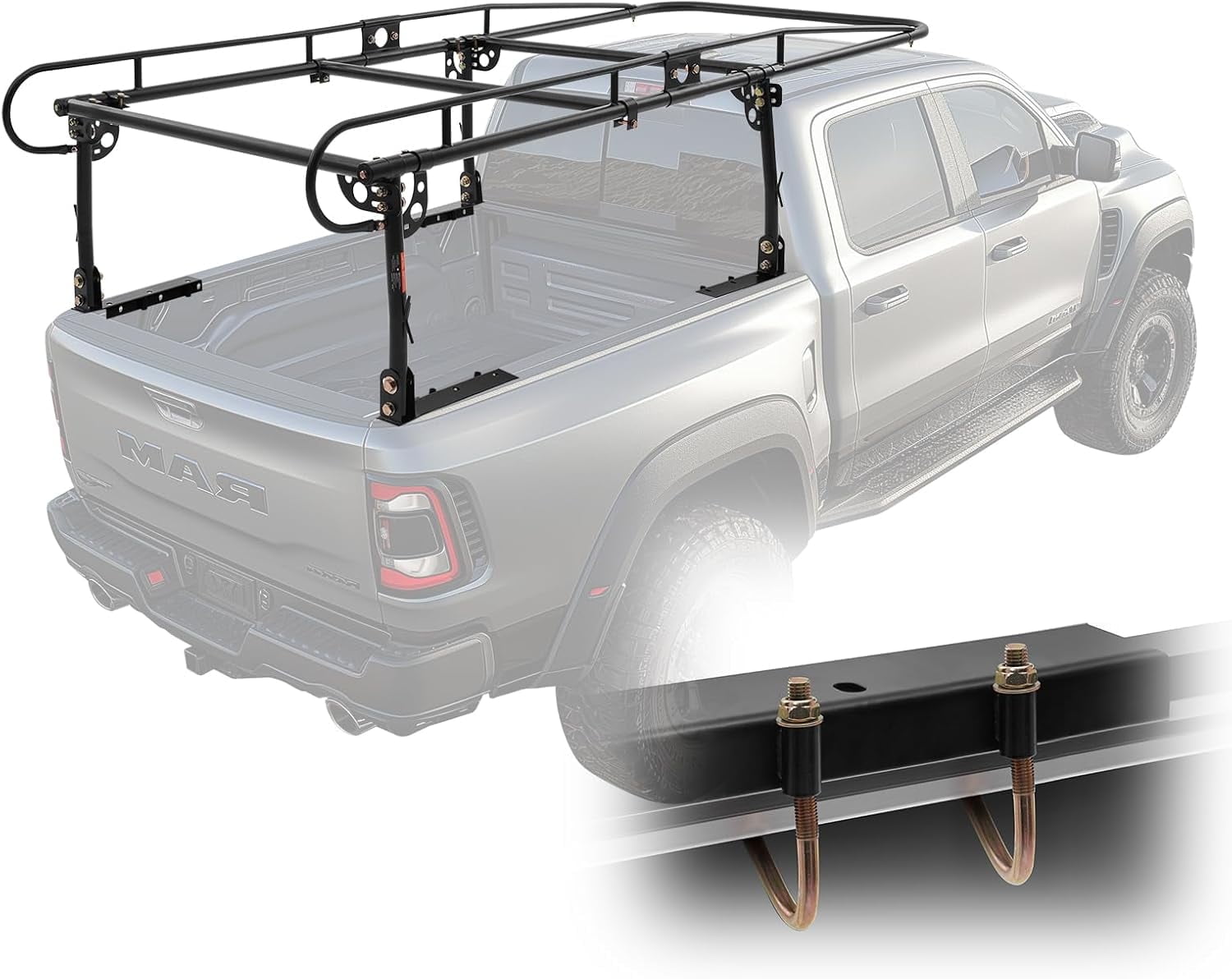 FOSH Truck Ladder Rack, 1000 LBS / 454 KG Strong Capacity Truck Racks ...