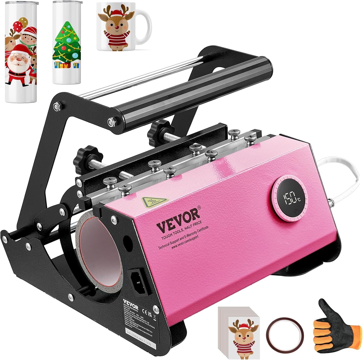 FOSH Tumbler Heat Press Machine for 20oz-30oz Sublimation Blanks ...