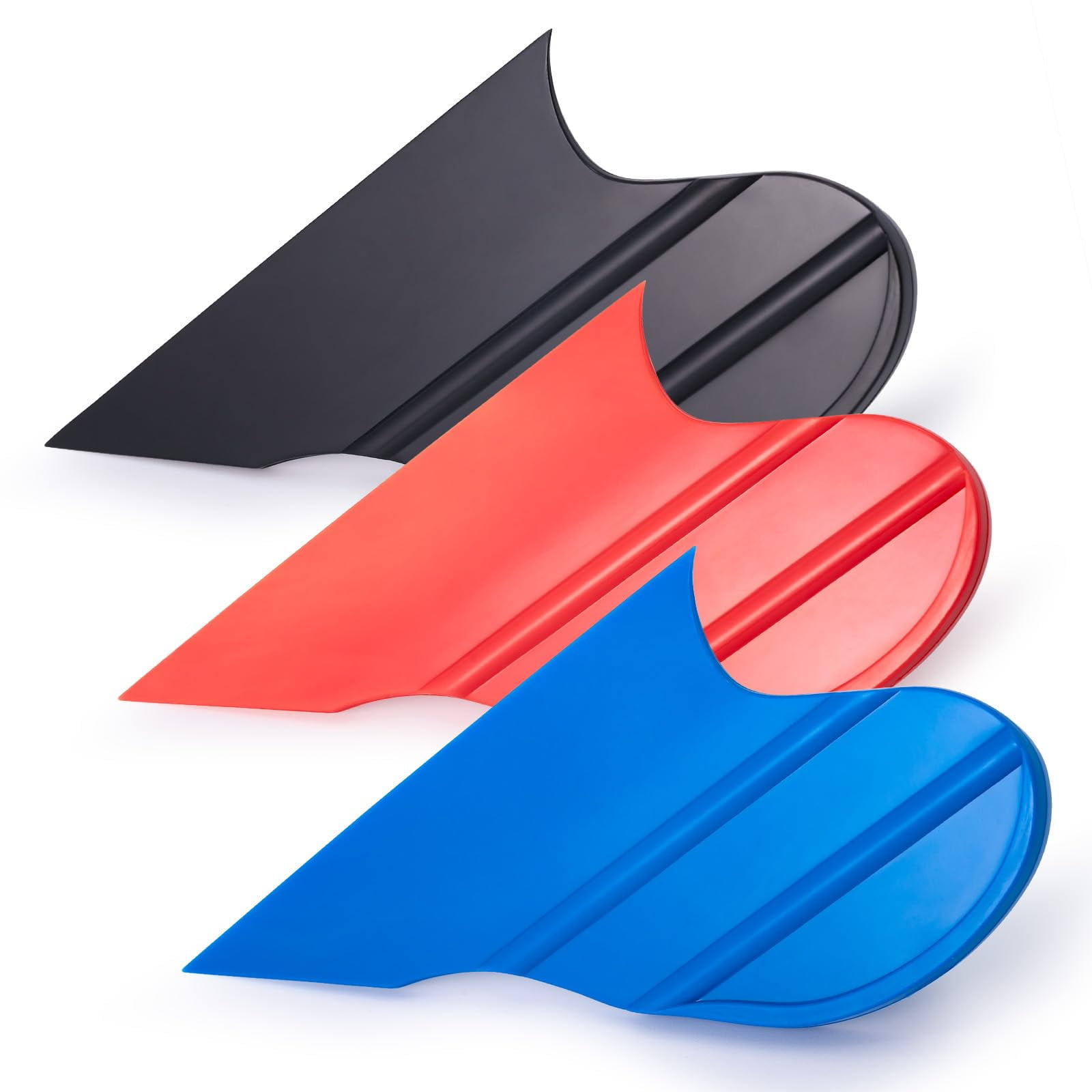 FOSHIO 3 Pack Different Hardness Flexible Small Squeegee for Vinyl, Car ...
