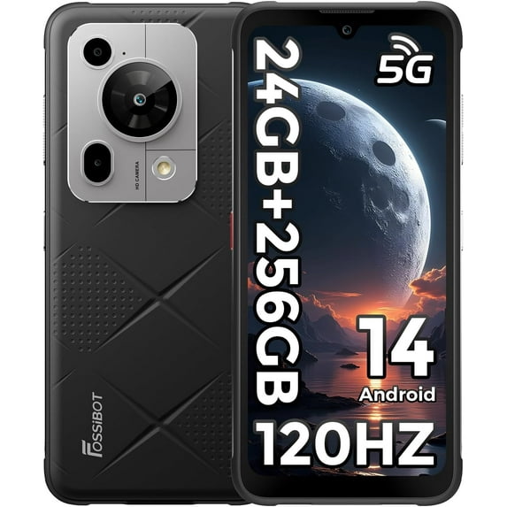 FOSSIBOT F112 Pro 5G Rugged Smartphone, 24GB+256GB/1TB Android 14 ...