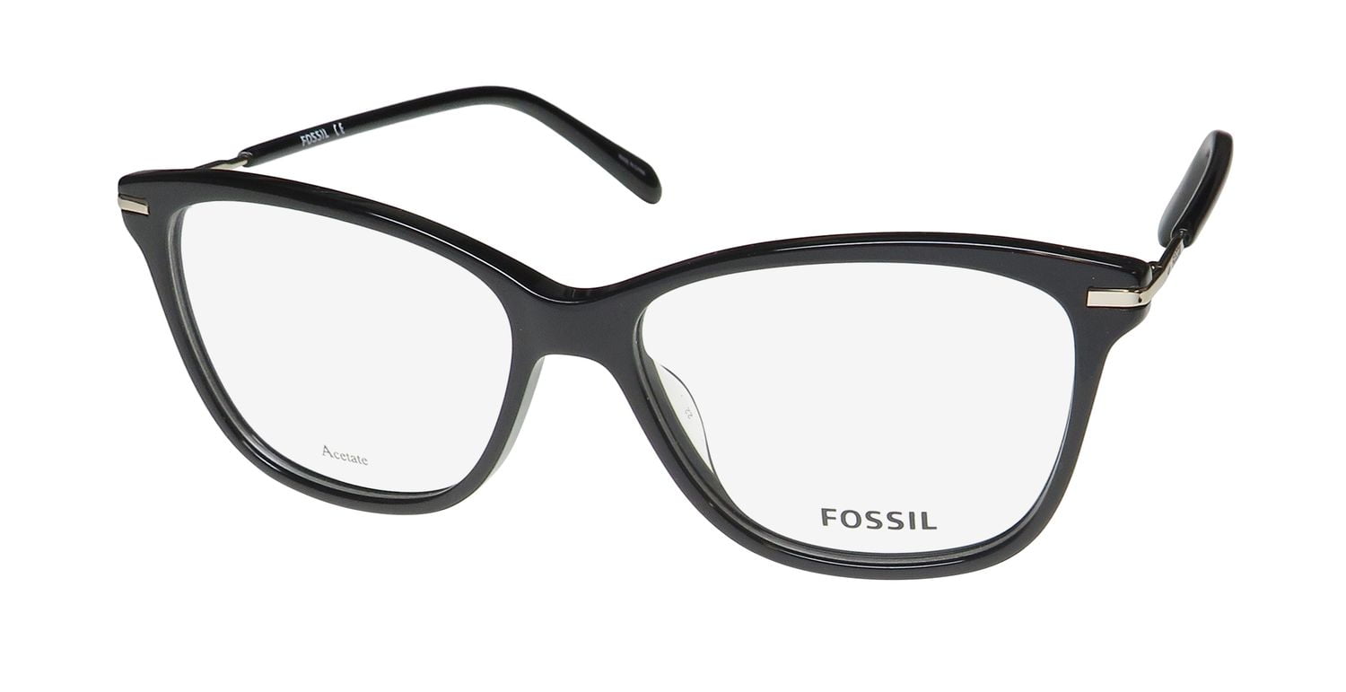 FOSSIL 7105 PREMIUM ACETATE STAINLESS STEEL USA DESIGNER EYEGLASS FRAME ...