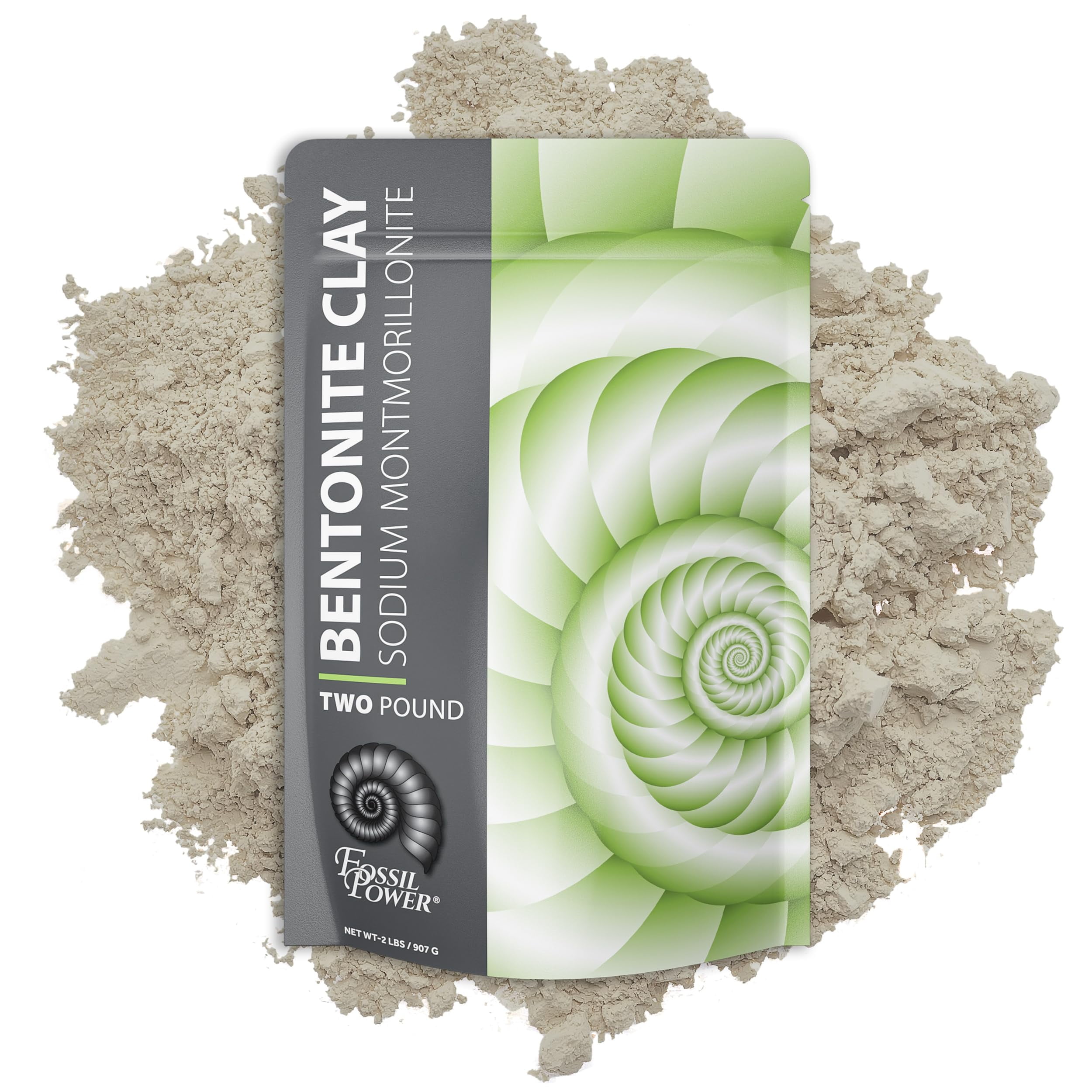FOSSIL POWER Bentonite Clay SSF20 Food Grade Powder Heavy Metal Detox ...